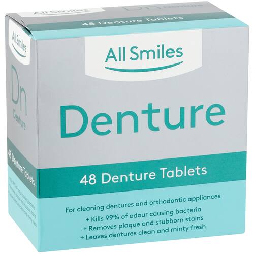 All Smiles Denture Tablets 48 Pack | bunch