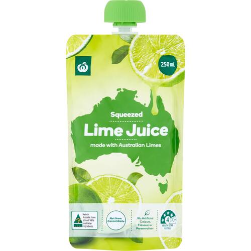 Woolworths Australian Lime Juice 250ml | bunch