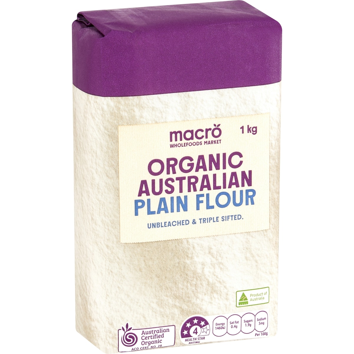 Macro Organic Plain Flour 1kg | bunch