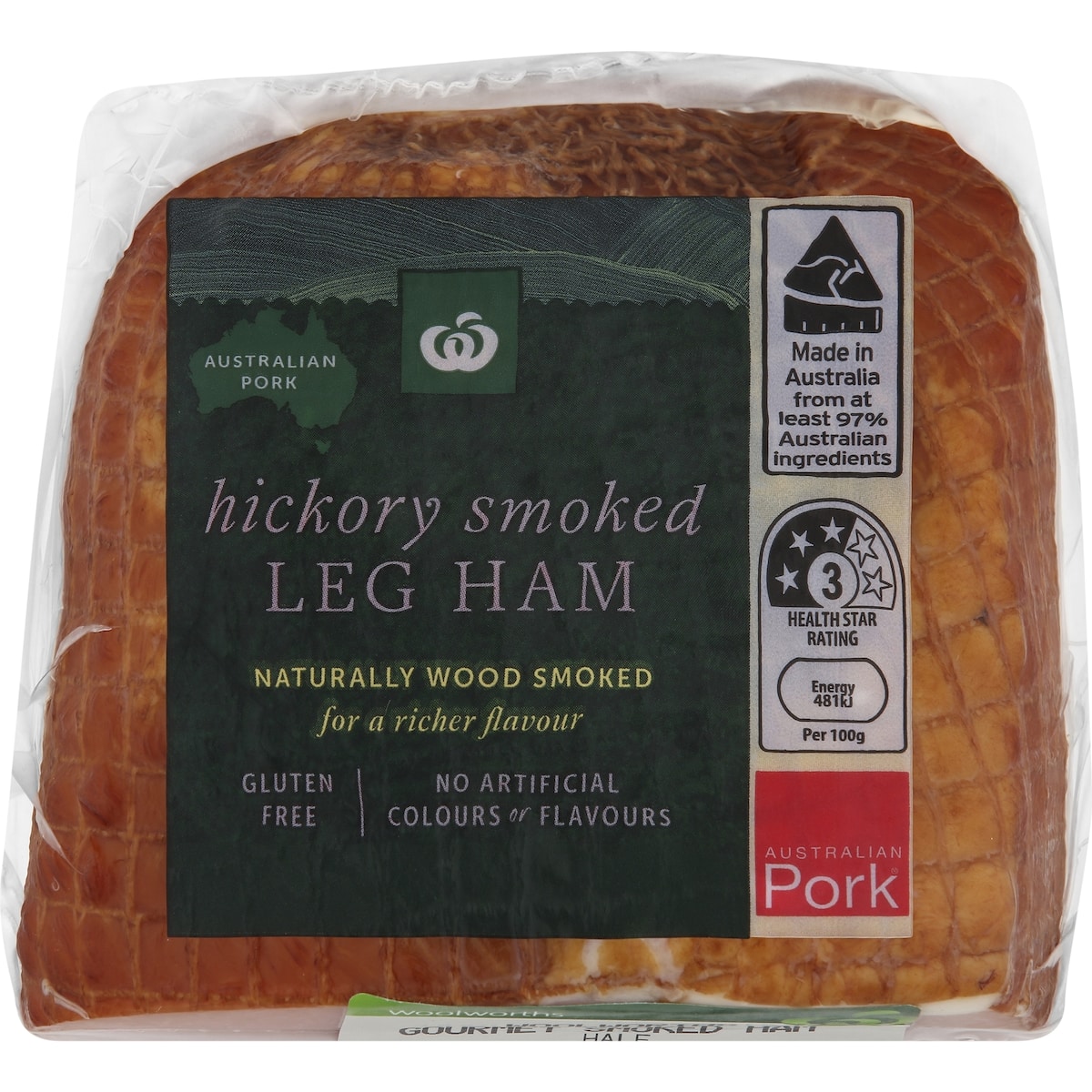 Woolworths Hickory Smoked Leg Ham 400g - 1.2kg | bunch