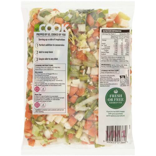 Woolworths Cook Simmer Veggie Mix 400g | bunch