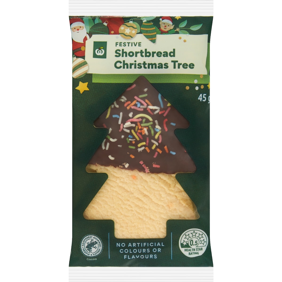 Woolworths Shortbread Christmas Tree 45g | bunch