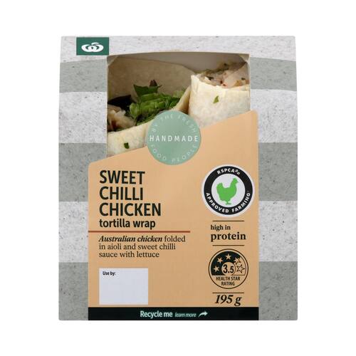 Woolworths Sweet Chilli Chicken Wrap 175g | bunch