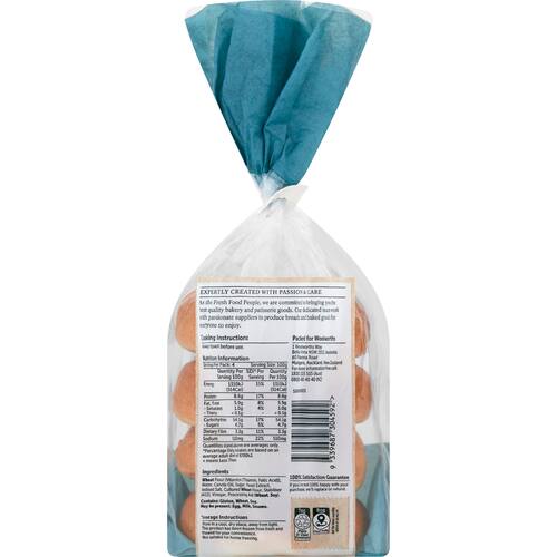 Woolworths Plain Bagels 4 Pack | bunch
