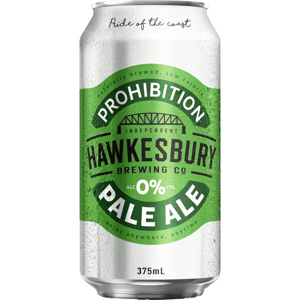 Hawkesbury Brewing Prohibition Pale Ale 0% Alcohol Can 375ml | Woolworths