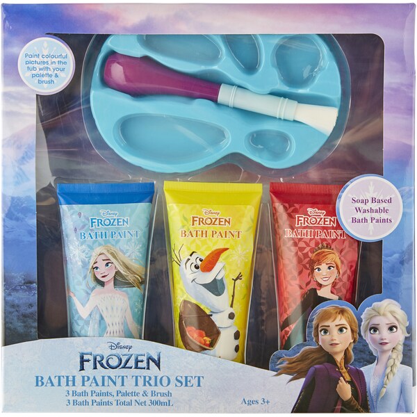Disney Frozen Bath Paint Trio Set Each | Woolworths