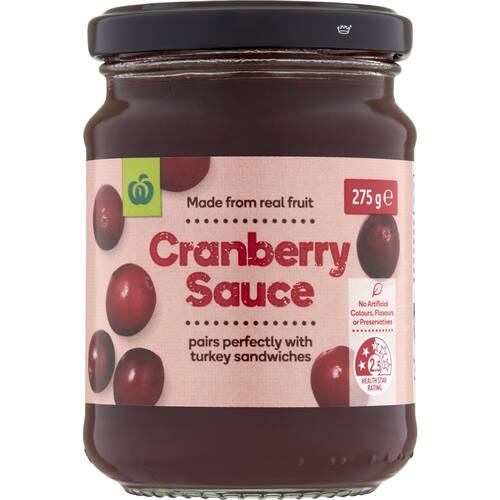 Woolworths Cranberry Sauce 275g | bunch