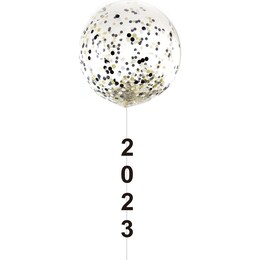 Whiz Pop Bang Giant Confetti Balloon With Date Tassel 90cm Each ...