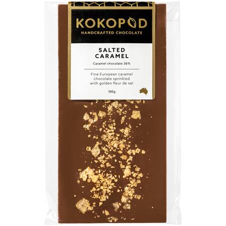 Get Kokopod Salted Caramel Chocolate Block 100g delivered to your ...