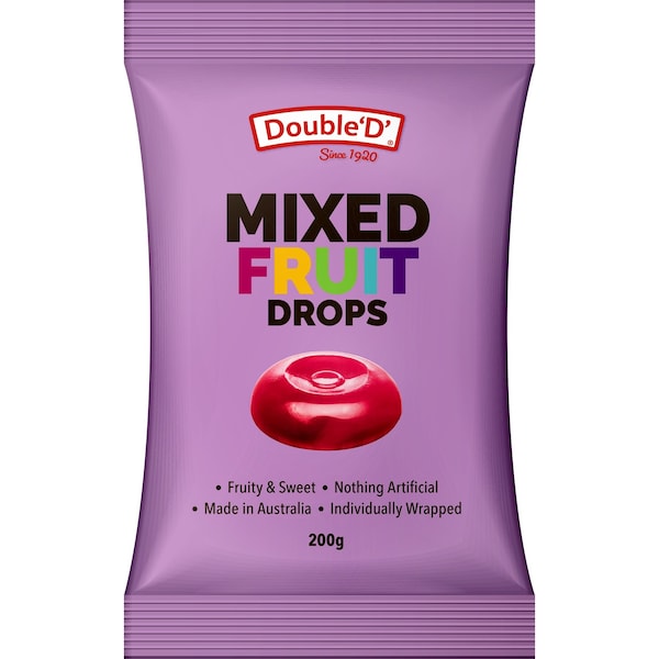 Double 'D' Mixed Fruit Drops 200g | Woolworths