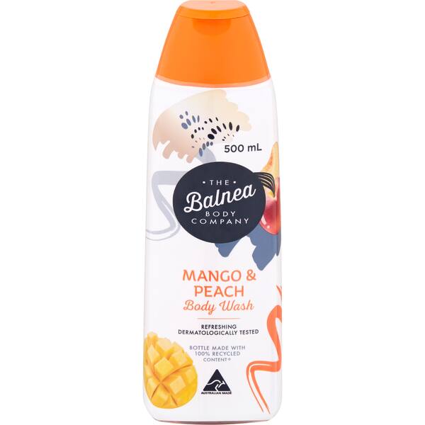 The Balnea Body Company Mango & Peach Body Wash 500mL | bunch