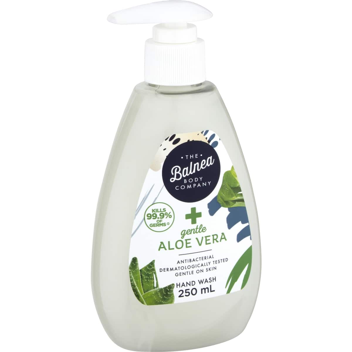 The Balnea Body Company Antibacterial Handwash Gentle Aloe Vera 250ml ...