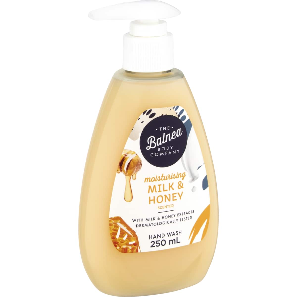 The Balnea Body Company Moisturising Hand Wash Milk & Honey 250ml | bunch