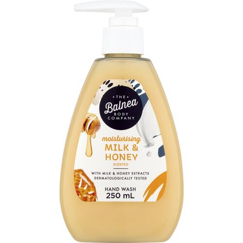 The Balnea Body Company Moisturising Hand Wash Milk & Honey 250ml | bunch