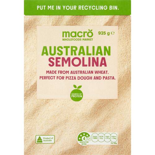 Macro Natural Semolina Flour 925g | bunch