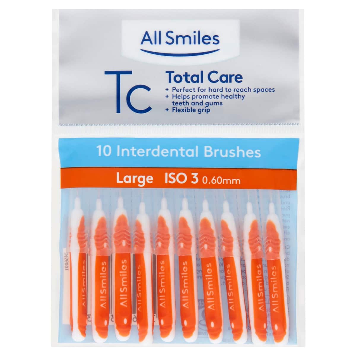 All Smiles Total Care Interdental Brushes Large 10 Pack | bunch