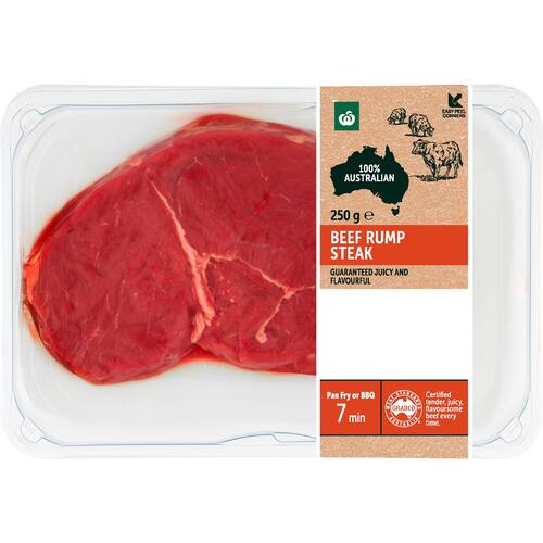 Woolworths Beef Rump Steak 250g | bunch