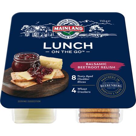 Get Mainland Cheese Snack with Crackers With Balsamic Beetroot 110g ...