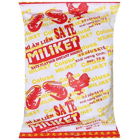 Get Miliket Instant Noodles Sate 75g delivered to your doorsteps in ...