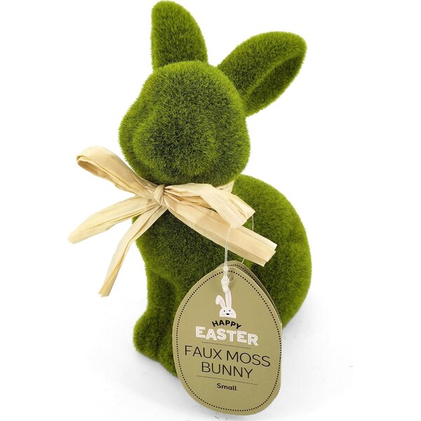 Easter Faux Moss Bunny Small Each | Woolworths