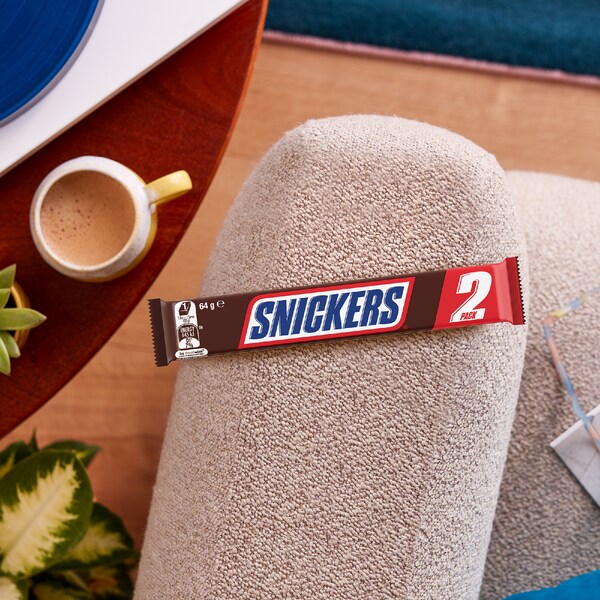 Snickers Milk Chocolate Bar Peanuts Caramel Nougat 2 Pieces 64g ...
