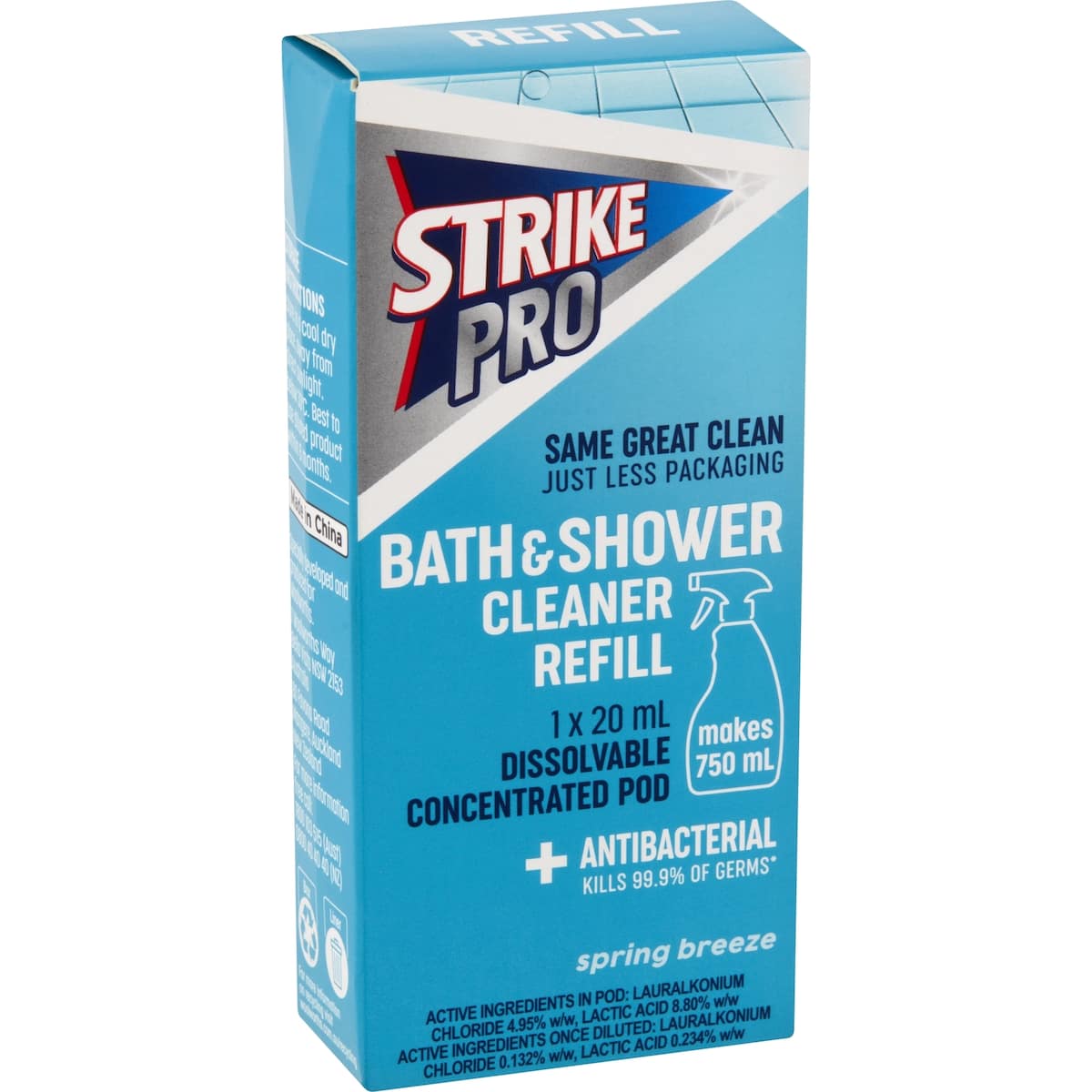 Strike Bath & Shower Cleaner Refill Spring Breeze 20ml | bunch