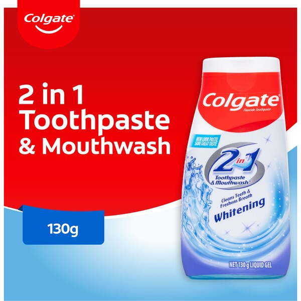 Colgate Toothpaste & Mouthwash 2 In 1 130g | Woolworths