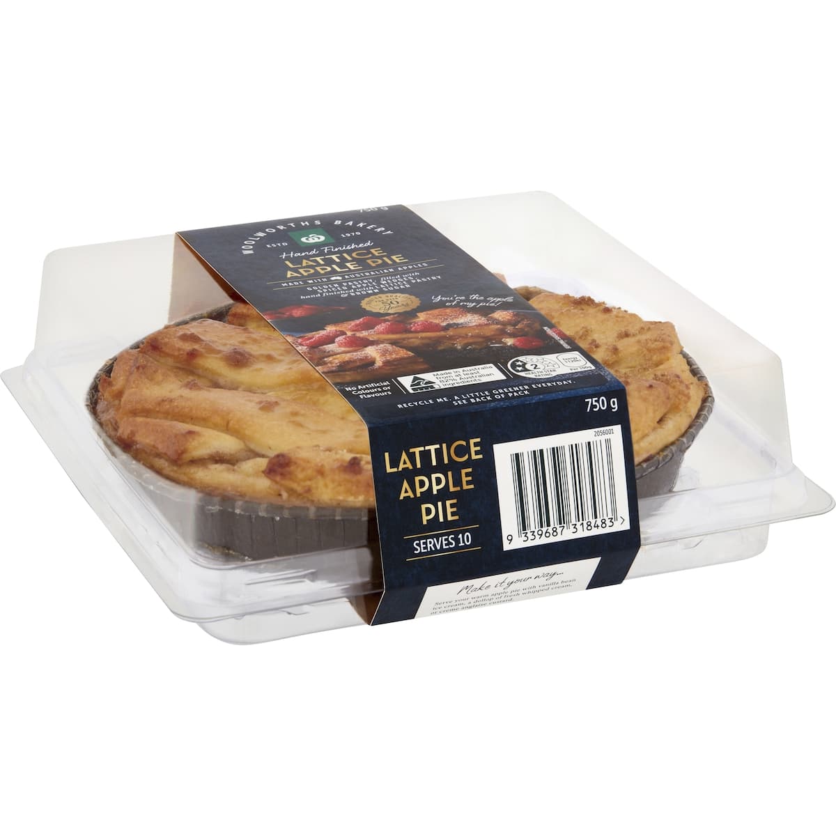 Woolworths Apple Lattice Pie 750g | bunch