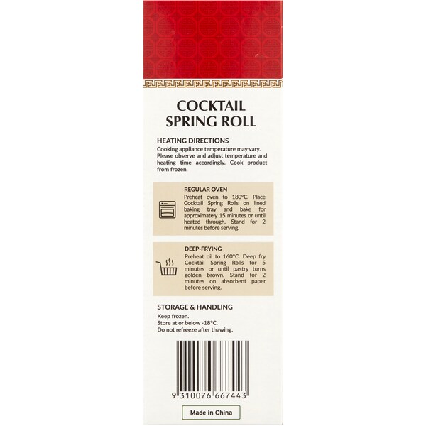 Ho Mai Spring Rolls Cocktail 1kg | Woolworths