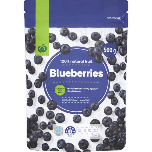 Woolworths Frozen Blueberries 500g | bunch
