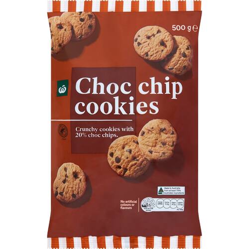 Woolworths Choc Chip Cookies 500g | bunch
