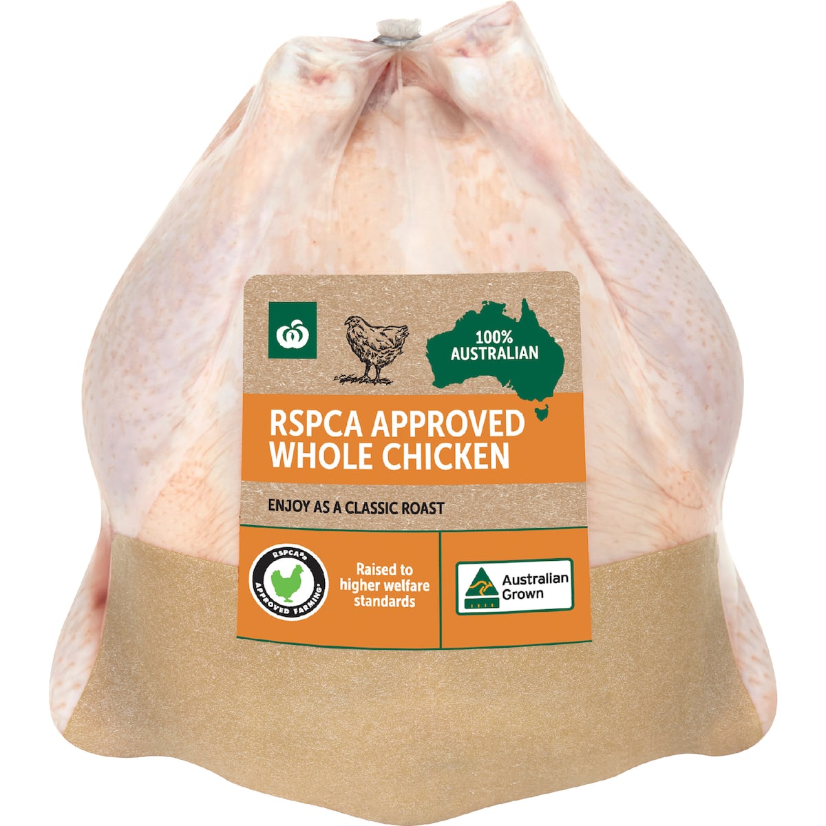 Woolworths RSPCA Approved Chicken Whole 1.8kg - 2.2kg | bunch