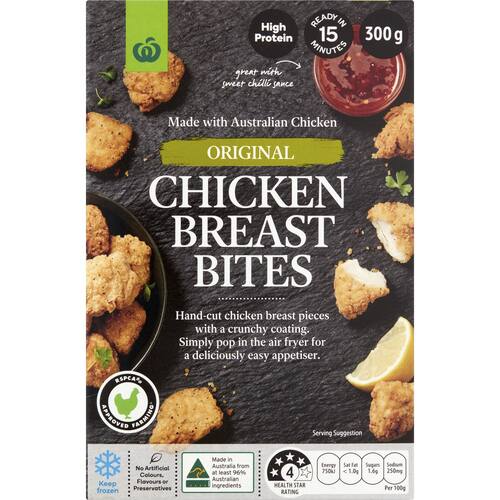 Woolworths Chicken Breast Bites Original 300g | bunch