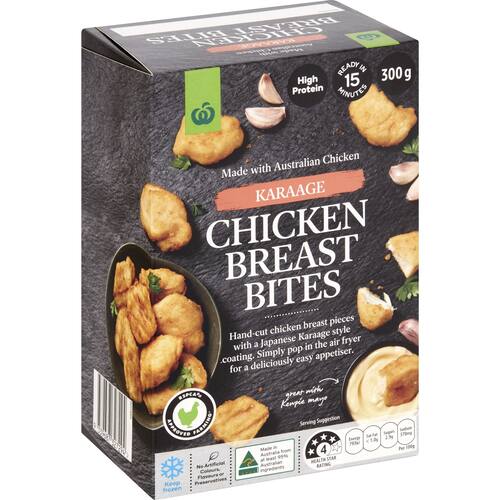 Woolworths Chicken Breast Bites Karaage 300g | bunch