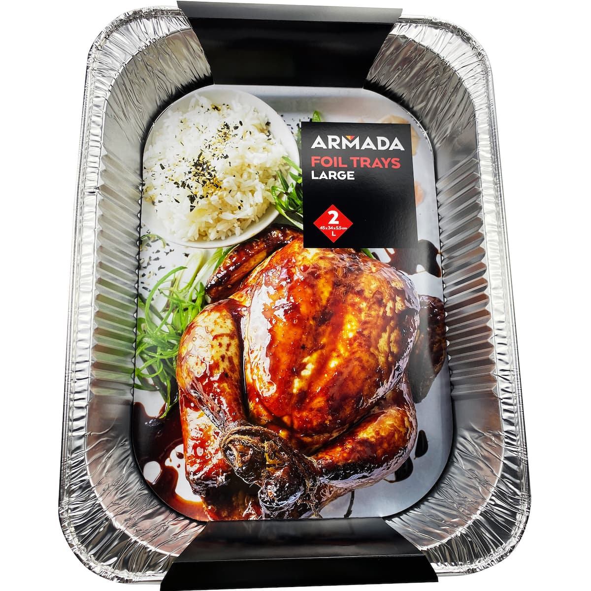 Armada Bbq Foil Trays Large 2 Pack | bunch