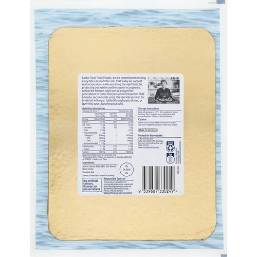 Woolworths Wood Smoked & Sliced Smoked Salmon Natural 100g | bunch