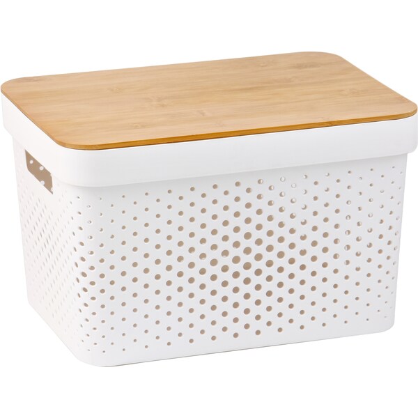 Seymours Storage Container 18 Litre With Bamboo Lid Each | Woolworths