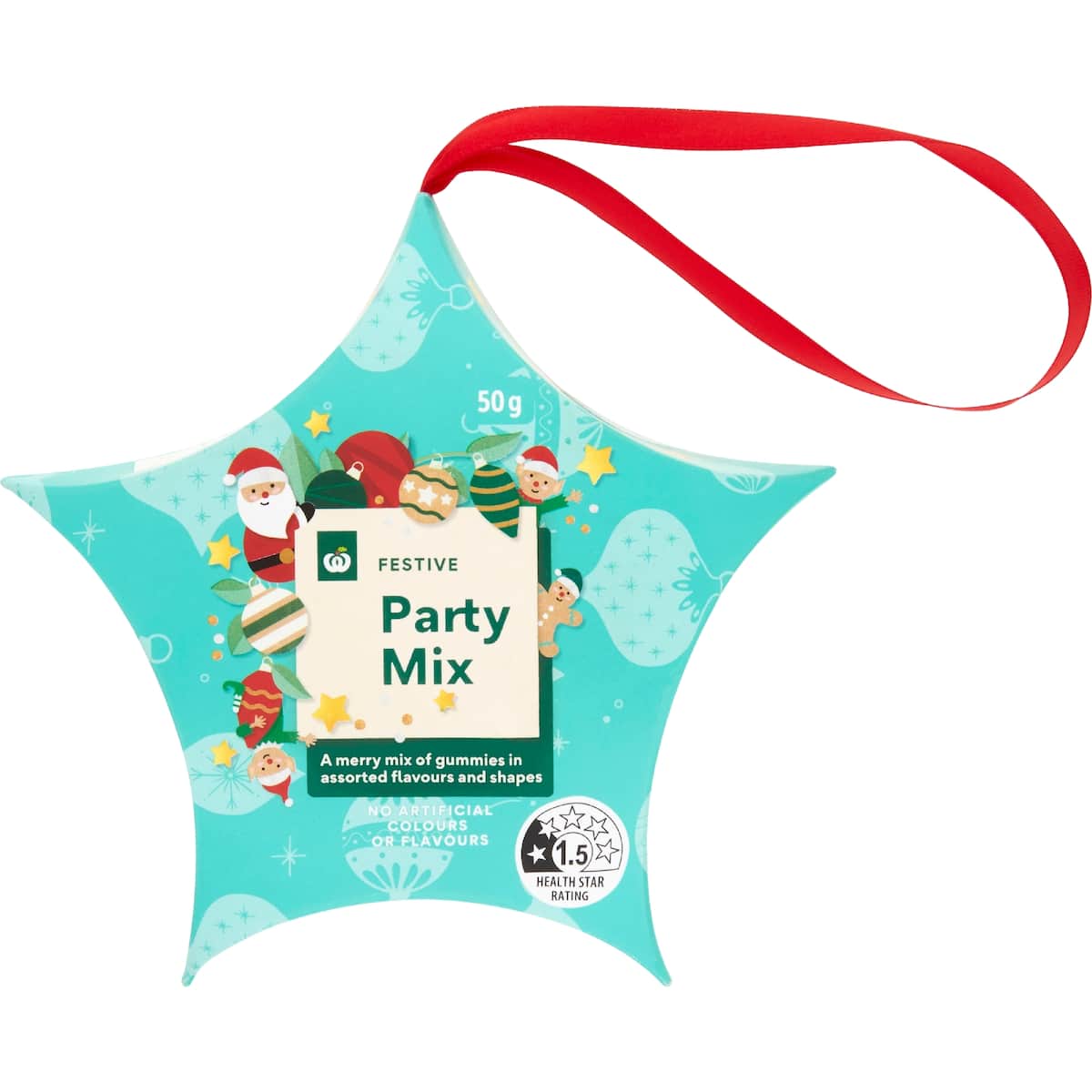 Woolworths Festive Party Mix Assorted Gummies 50g | bunch