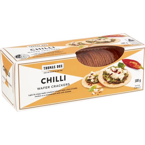 Thomas Dux Chilli Wafer Crackers 100g | bunch