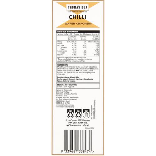 Thomas Dux Chilli Wafer Crackers 100g | bunch