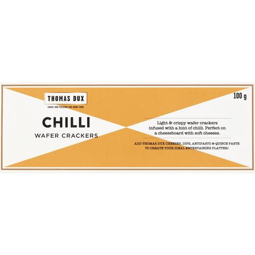 Thomas Dux Chilli Wafer Crackers 100g | bunch
