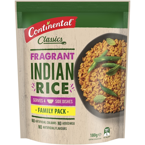 Continental Classics rice indian Family Pack serves 4 180g | Woolworths