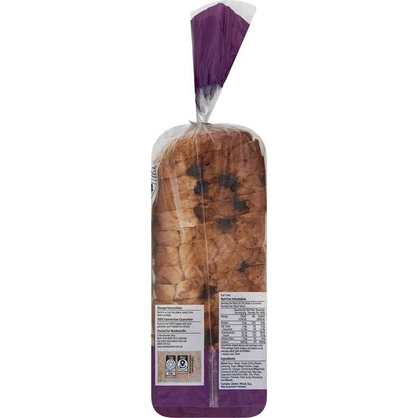 Woolworths Fruit Toast 560g | bunch