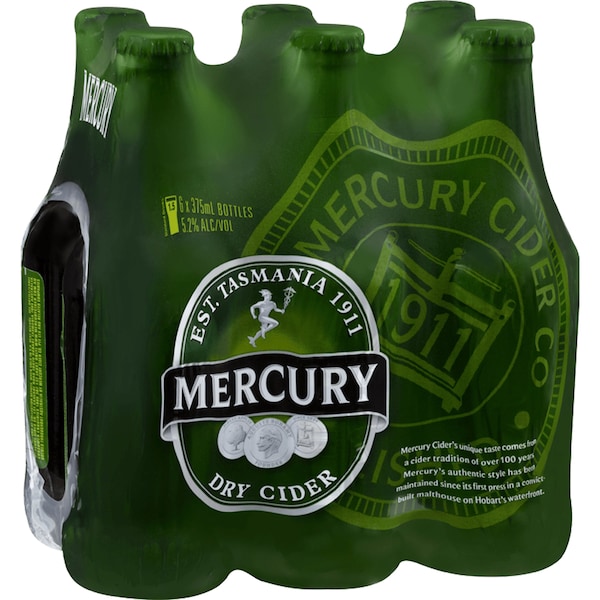 Mercury Apple Cider Dry Cans 375mL x 6 pack | Woolworths