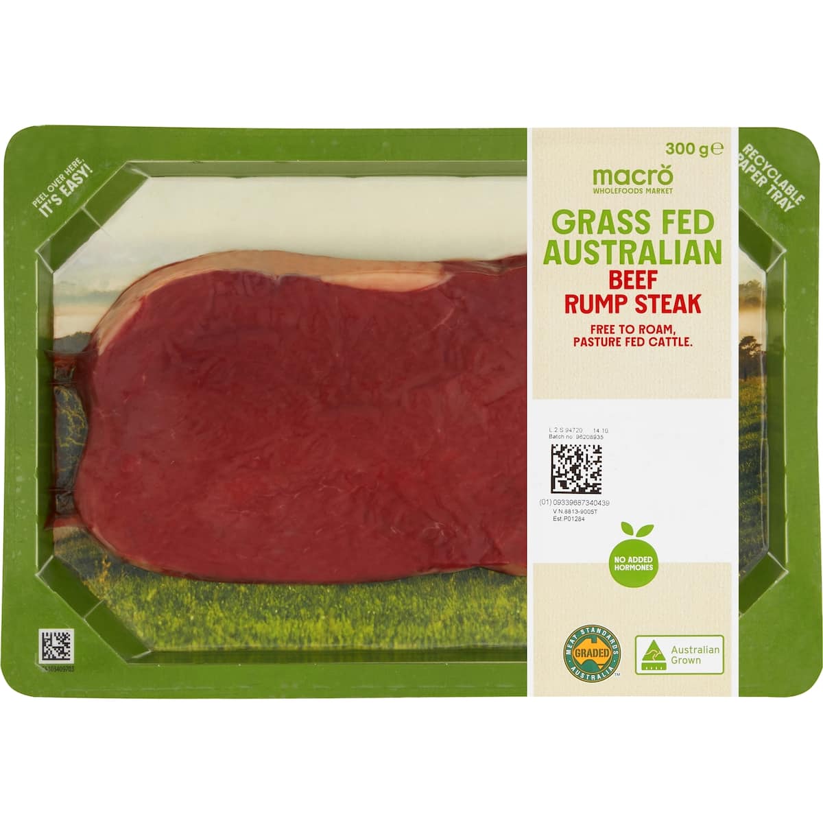 Macro Grass Fed Beef Rump Steak 300g | bunch