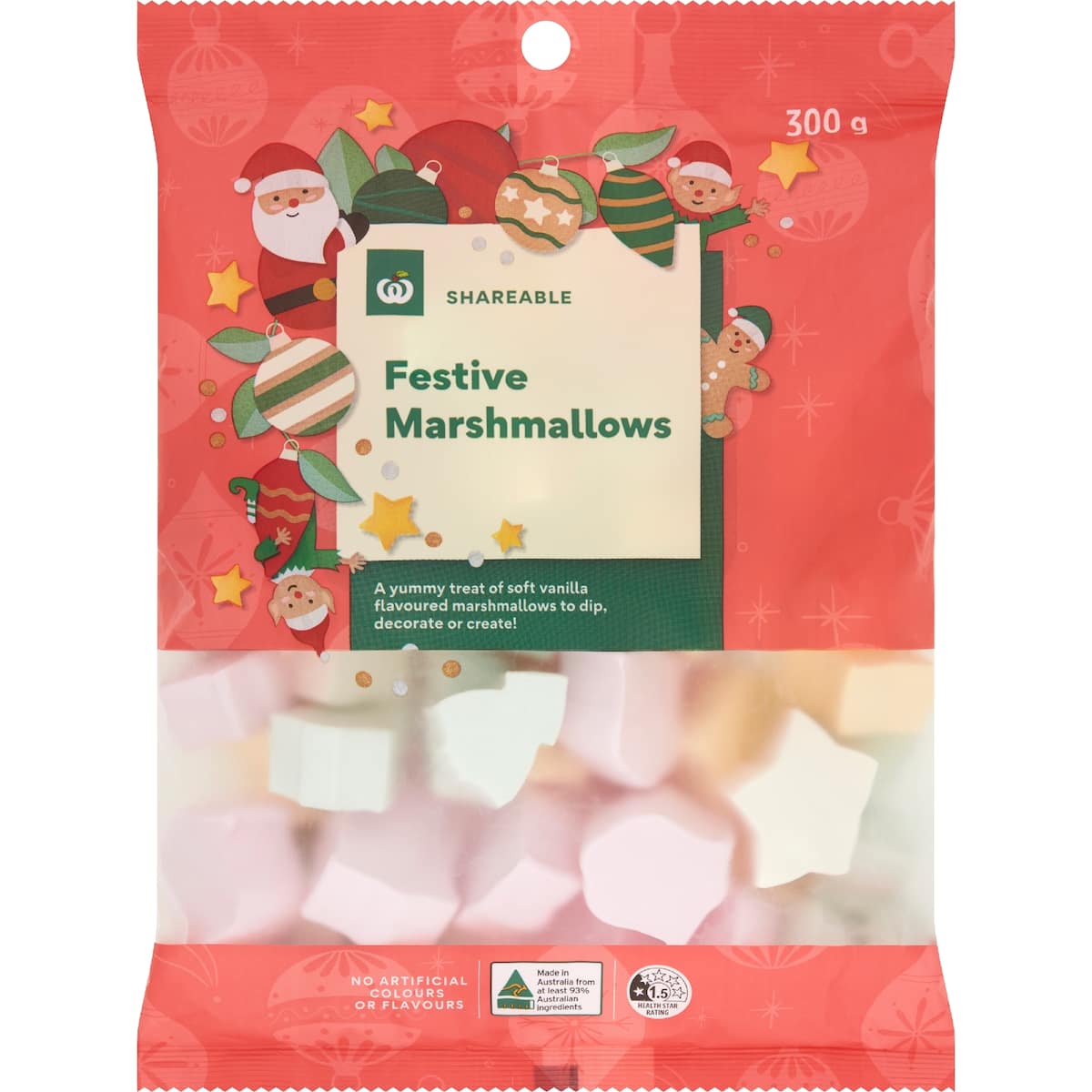 Woolworths Festive Marshmallows 300g | bunch