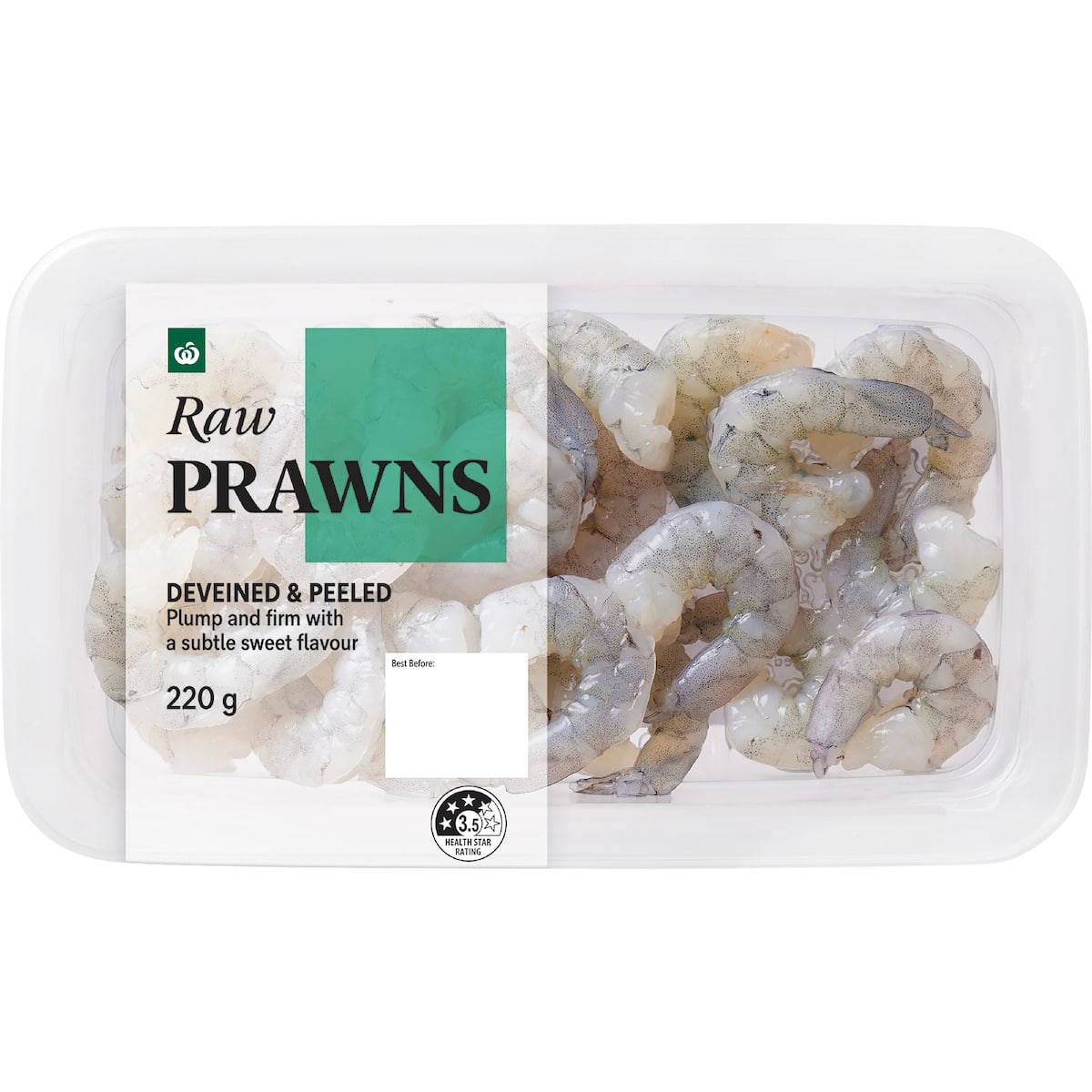 Woolworths Raw Prawn Meat 220g | bunch