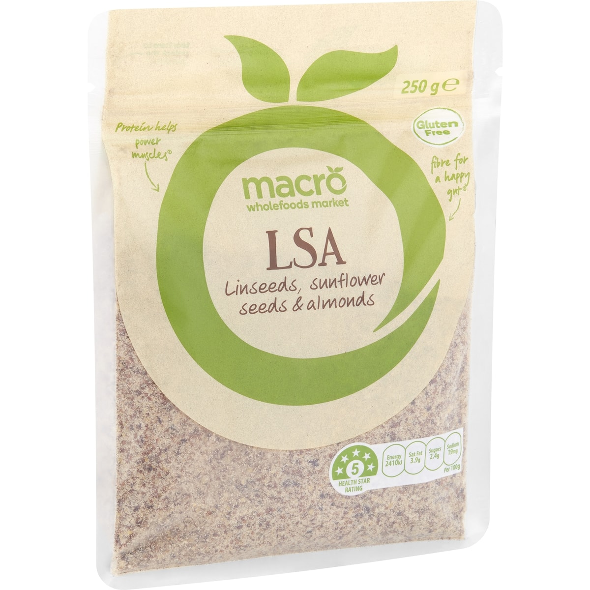 Macro LSA Linseeds, Sunflower Seeds & Almonds 250g | bunch