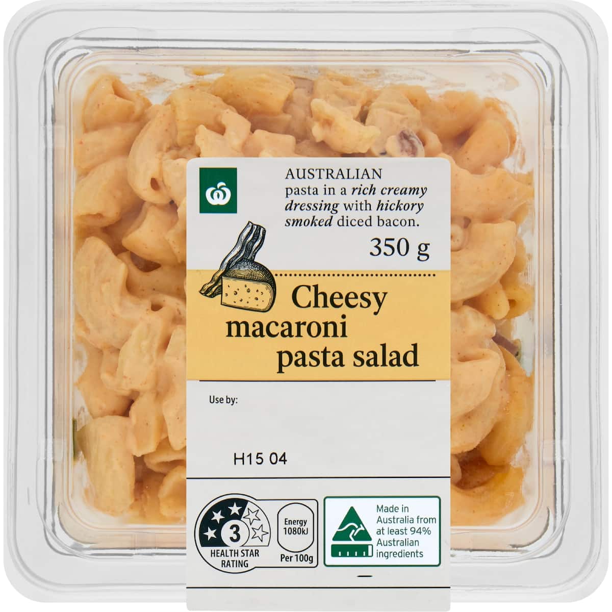 Woolworths Cheesy Macaroni Pasta Salad 350g | bunch
