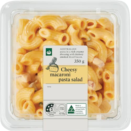 Woolworths Cheesy Macaroni Pasta Salad 350g | bunch